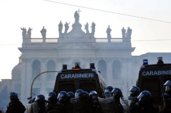 Vatican condemns attack on Rome church during protest | Inquirer News
