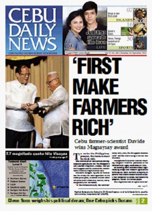 Cebu farmer-scientist Davide wins Magsaysay award | Inquirer News