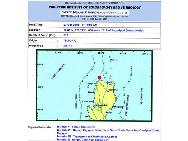 5.6 magnitude quake hits Ilocos Norte | Inquirer News