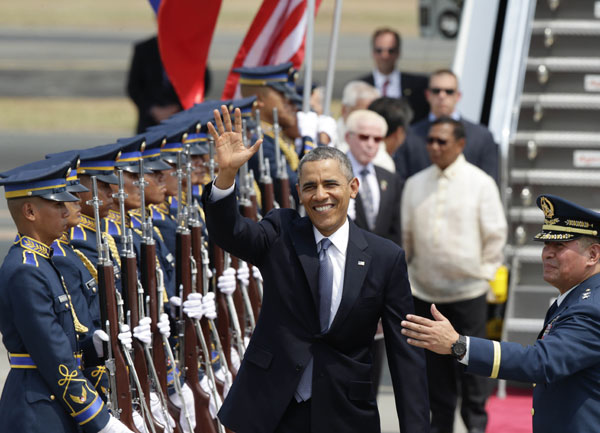 Obama arrives in Manila | Inquirer News