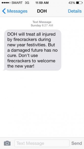 DOH warns those who use firecrackers: No cure for damaged future ...