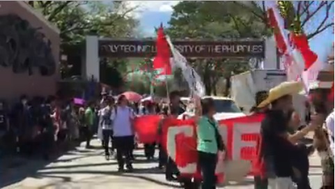 PUP students stage walkout, 'protest dance'; call for Aquino ouster ...