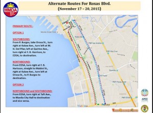 MMDA issues traffic advisory, rerouting scheme during Apec summit ...