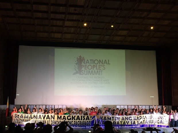 Militants present 15-point program for Duterte's first 100 days ...