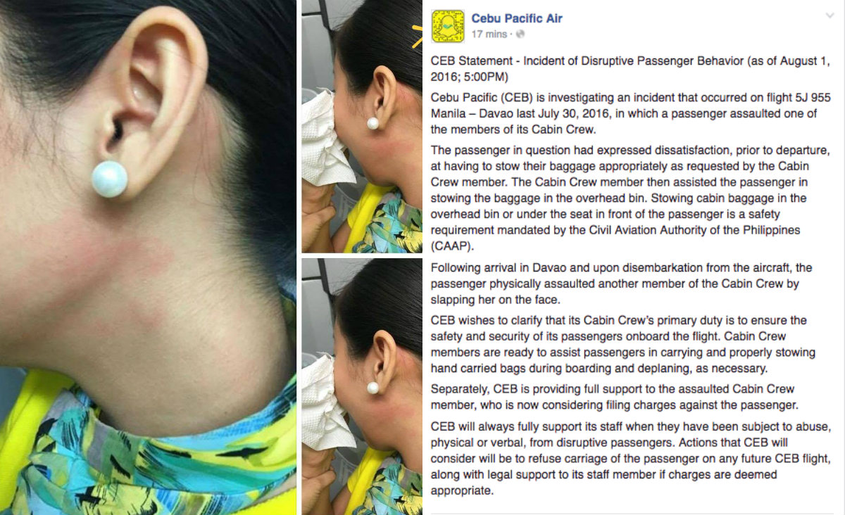 Cebu Pacific issues statement on 'slapping' incident | Inquirer News
