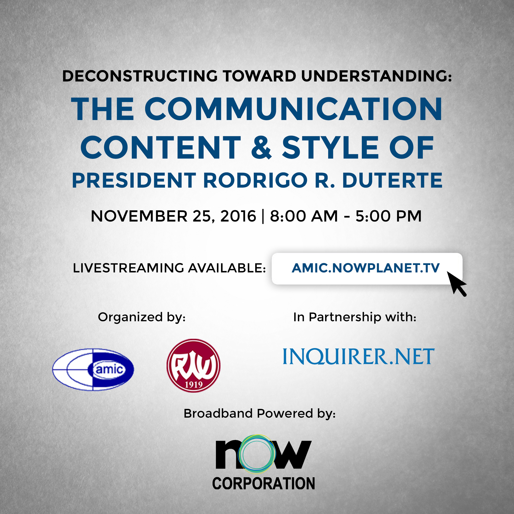 LIVESTREAM: ‘Deconstructing’ Rodrigo Duterte Communication Style ...