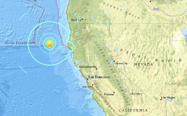 USGS: 6.5 magnitude quake in ocean off California coast | Inquirer News