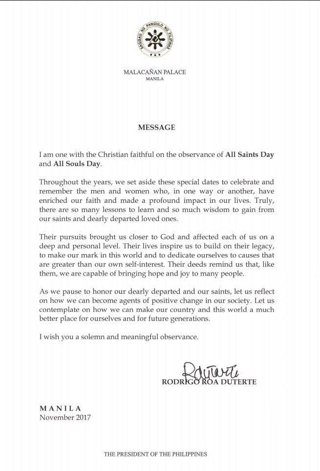 ‘Be agents of positive change,’ Duterte encourages Filipinos | Inquirer ...