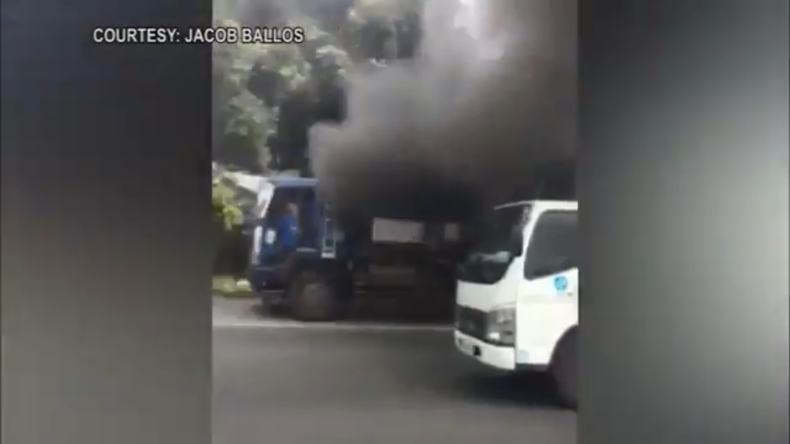 WATCH: Truck catches fire on NLEX | Inquirer News