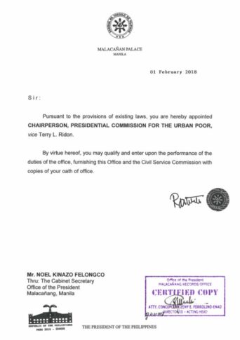 Duterte appoints new PCUP chair | Inquirer News