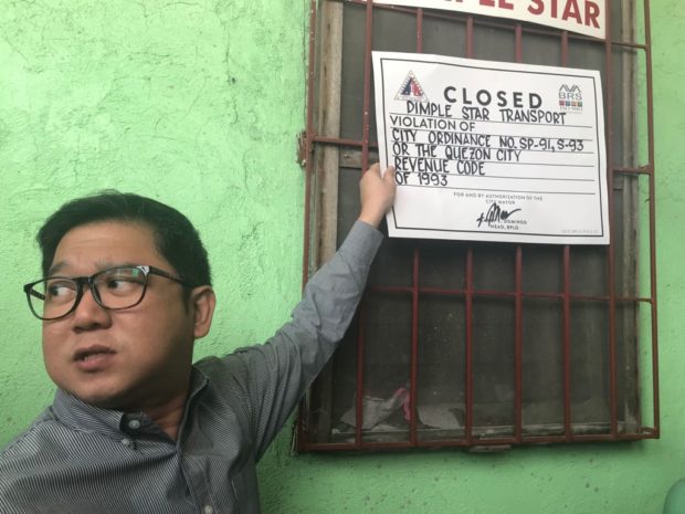QC shuts down Dimple Star bus main terminal in Santolan | Inquirer News