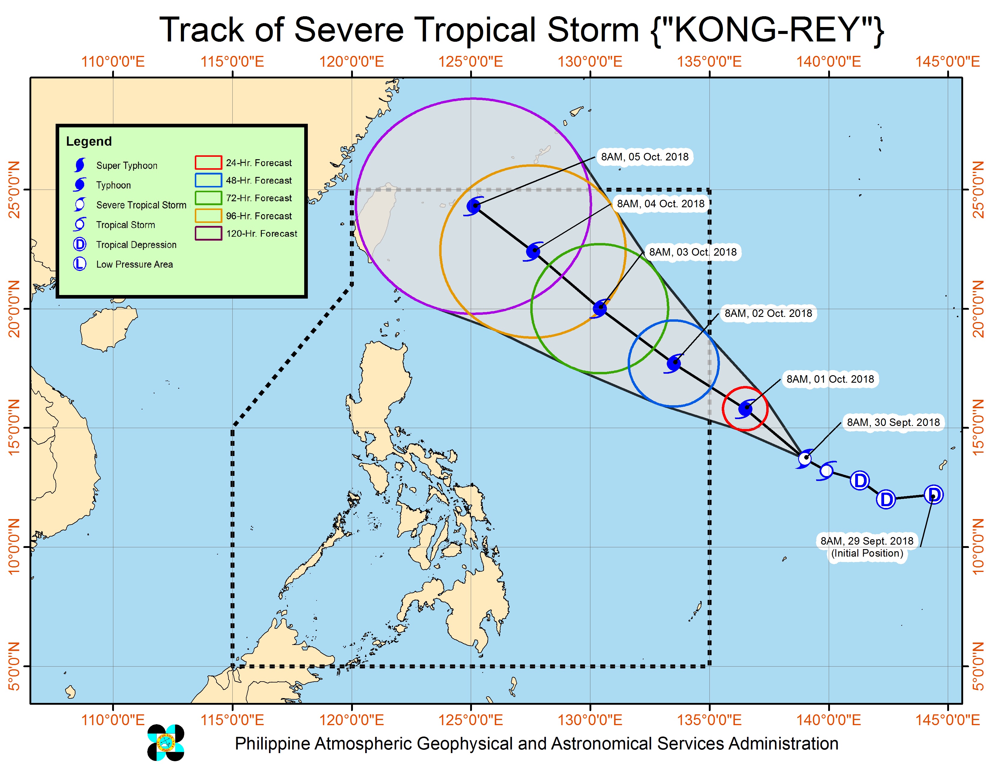Typhoon 'Kong-Rey' to enter PAR Monday afternoon – Pagasa | Inquirer News