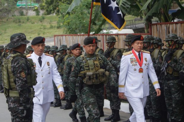 LOOK: PNP officials lay wreath at SAF 44 memorial | Inquirer News