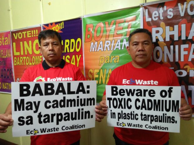 EcoWaste warns of poison in plastic election tarpaulins | Inquirer News