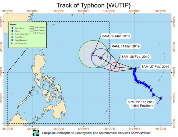 Typhoon 'Wutip' weakens; still outside PAR – Pagasa | Inquirer News