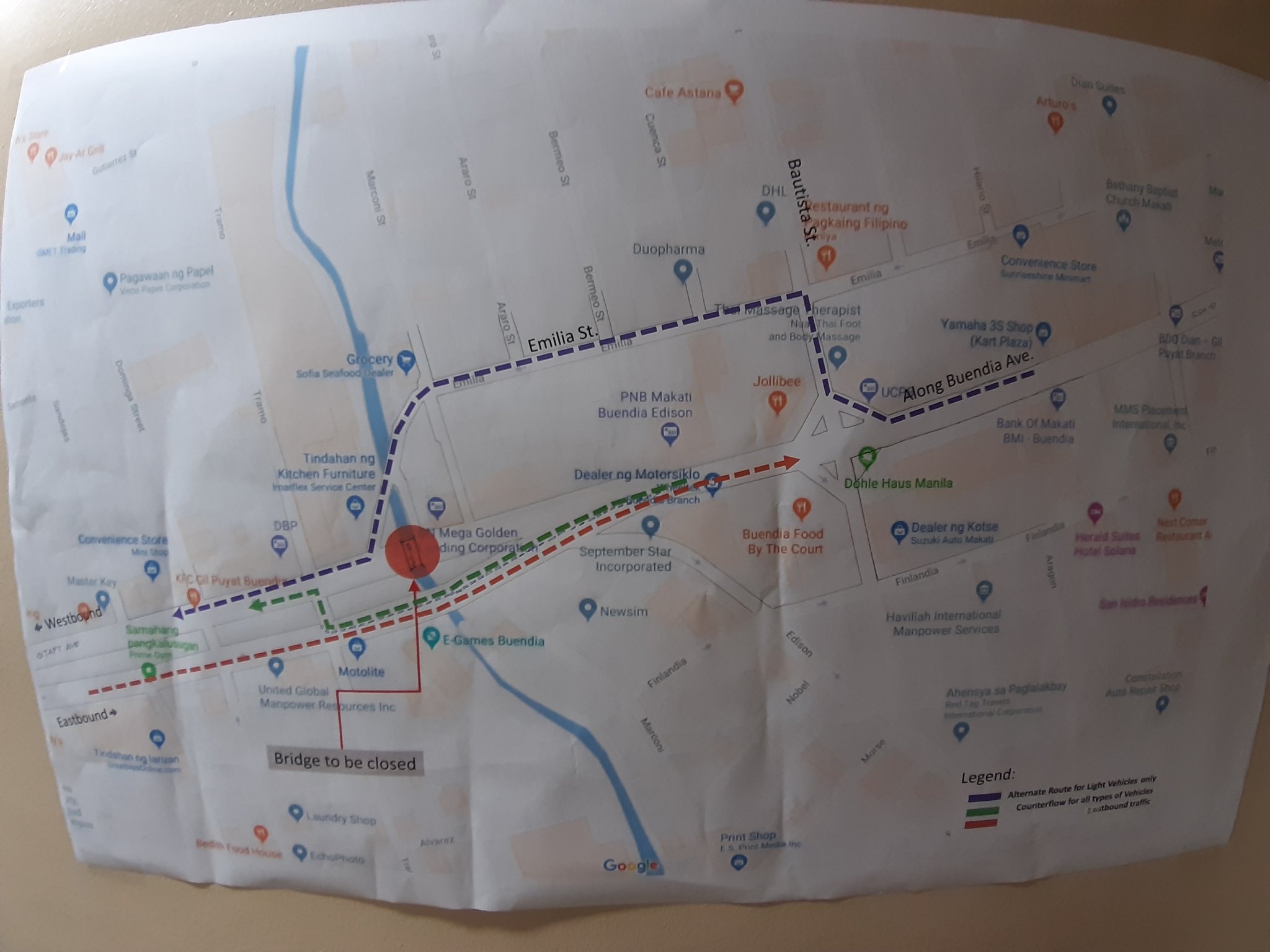 MMDA to close Tripa de Gallina bridge along Buendia from April 18 to 21 ...