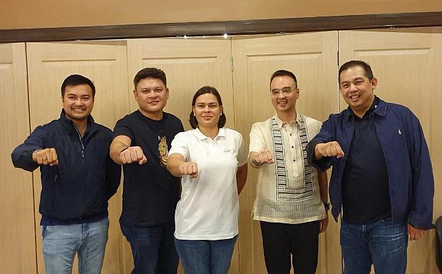 LOOK: Duterte siblings meet with bets for Speaker | Inquirer News
