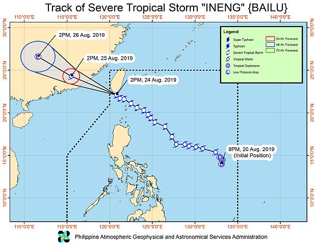 TS ‘Ineng’ makes landfall in Taiwan, exits PAR | Inquirer News