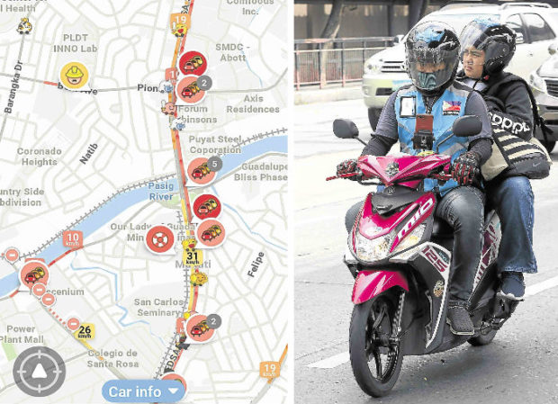 Weary commuters turn to Waze, Angkas | Inquirer News