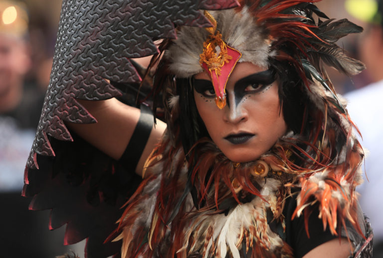 Giant masks of Bicol epic characters join Ibalong Festival opening ...