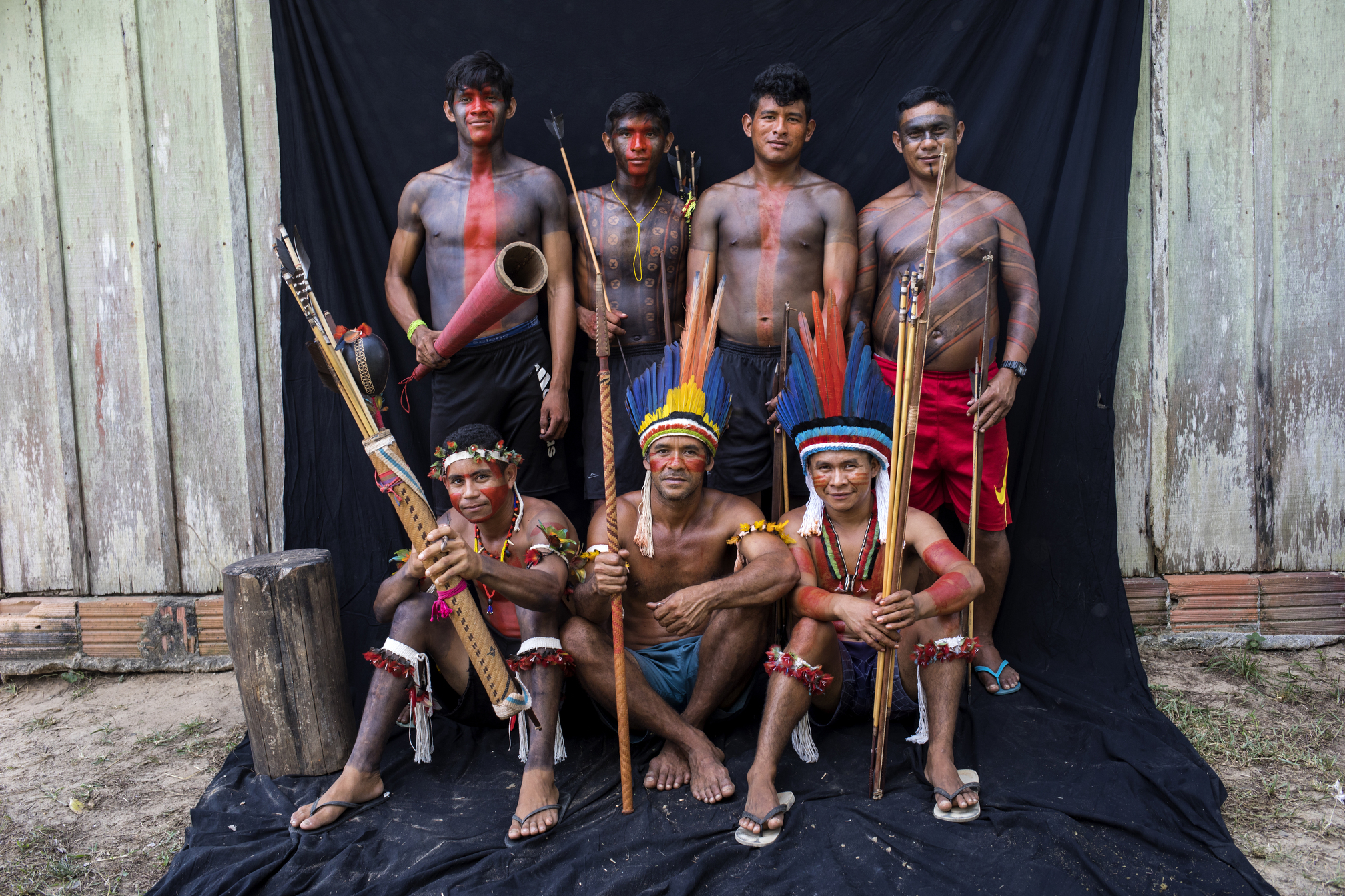 LOOK: Amazon's Tembe paint bodies for rituals and war | Inquirer News