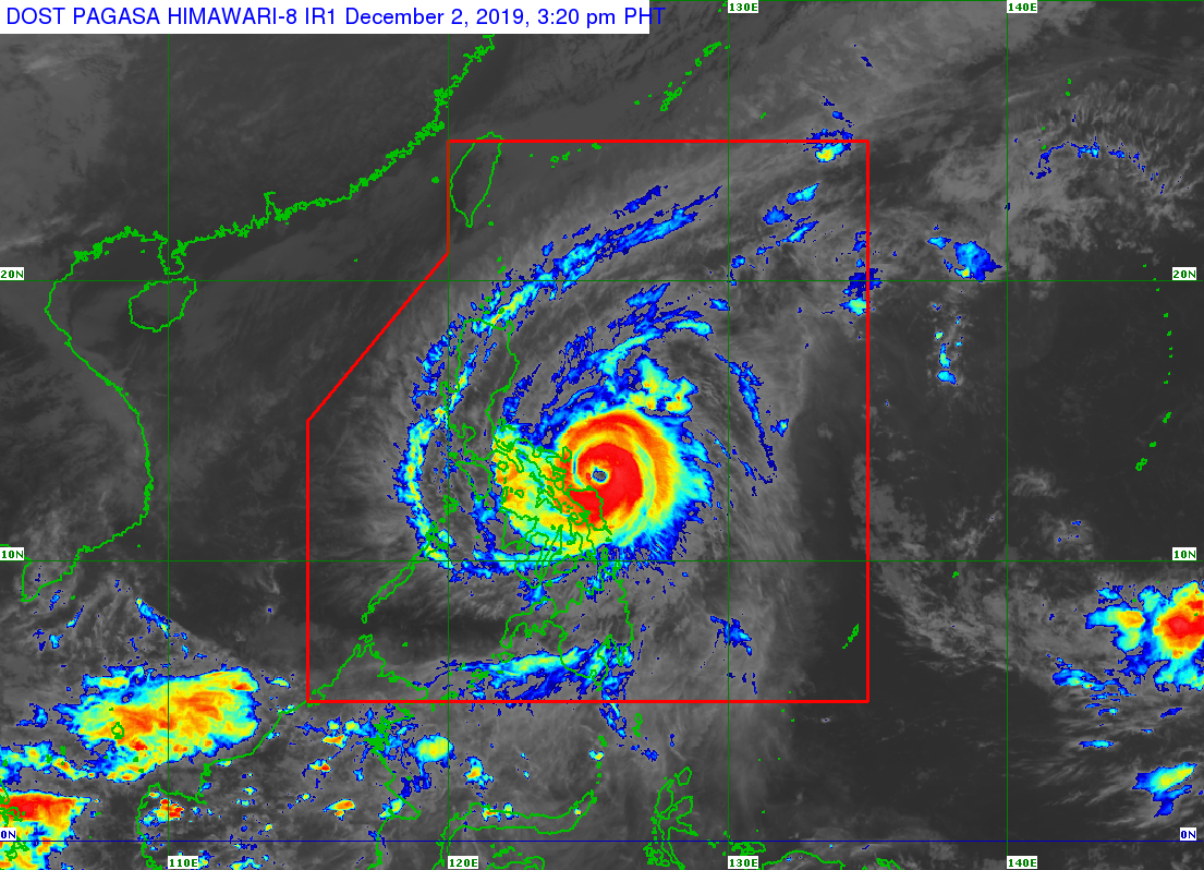 Typhoon Tisoy maintains strength; Signal No. 3 up in 11 areas ...