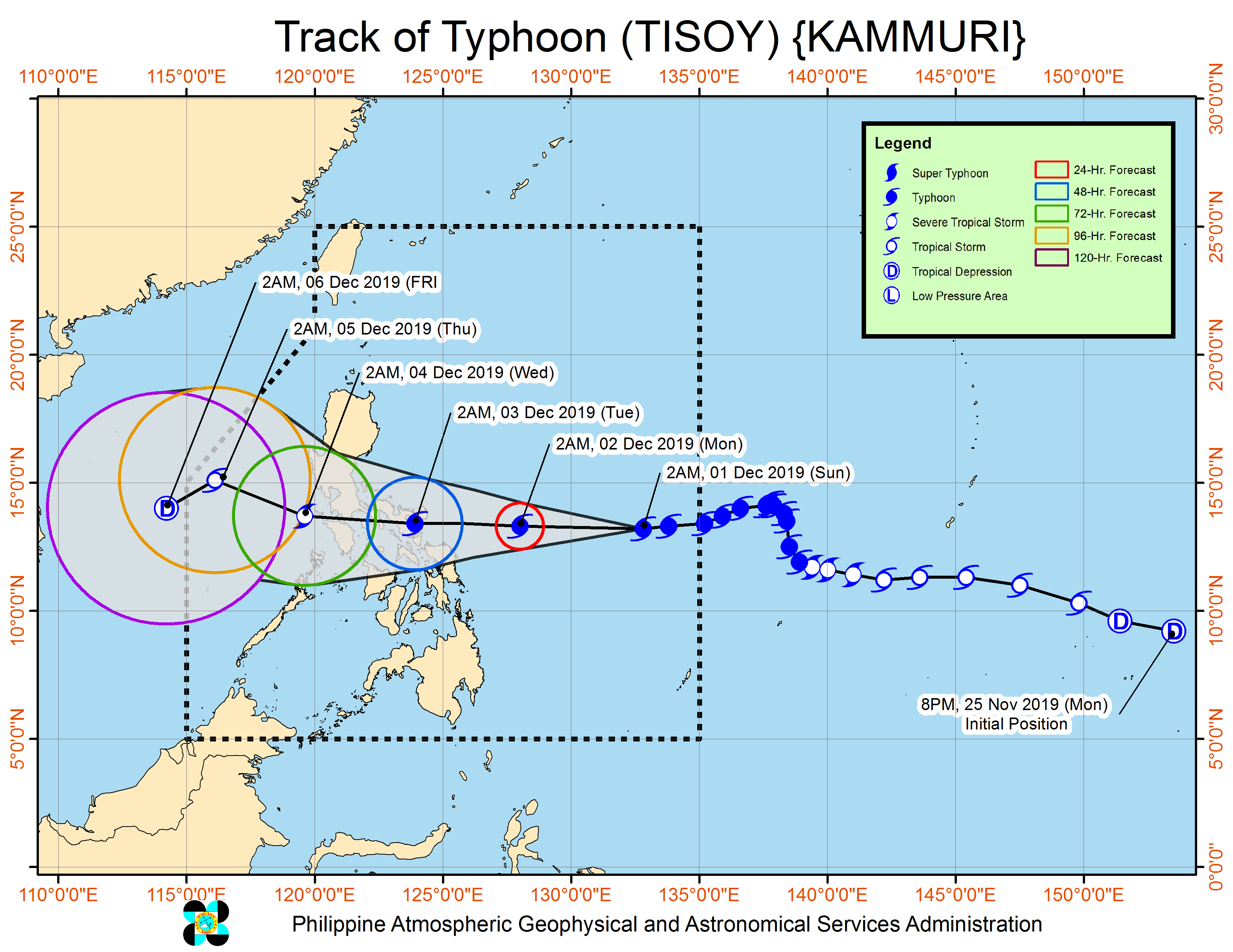 Tisoy maintains strength; Signal No.1 up in 10 areas | Inquirer News