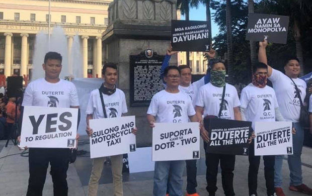 Pro-Duterte bikers’ group backs motorcycle taxis | Inquirer News