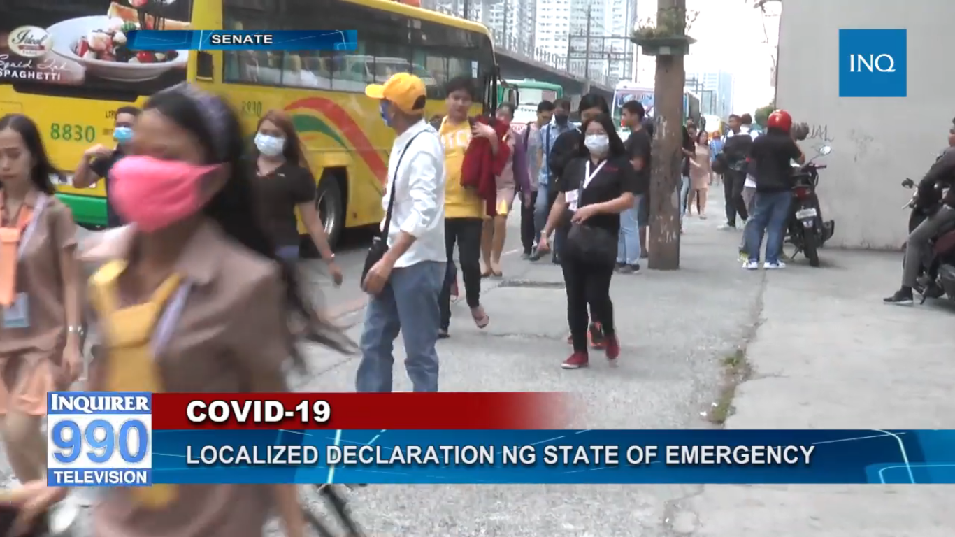 WATCH: Localized declaration ng state of emergency inihirit | Inquirer News