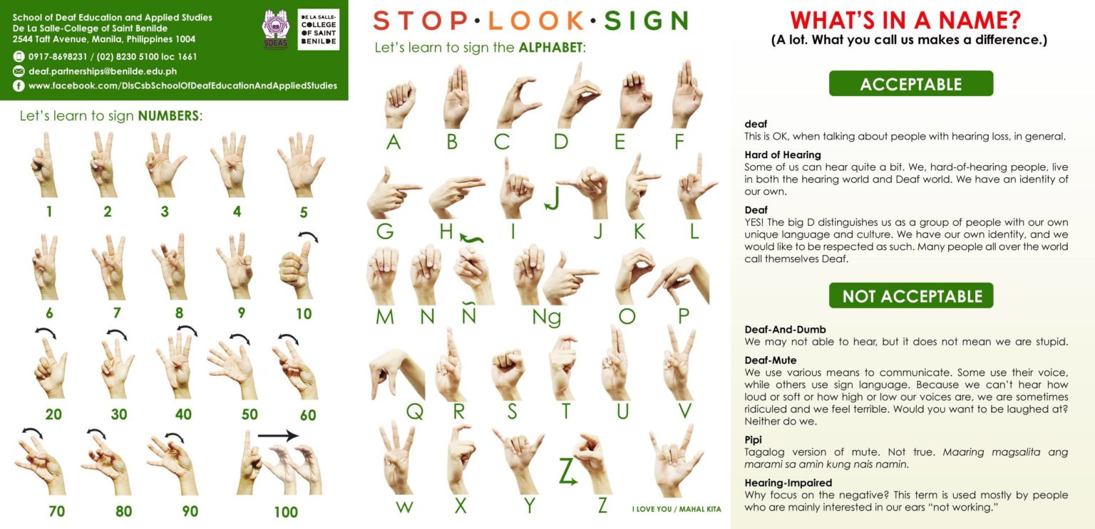 DLS-CSB to offer free Filipino Sign Language lessons online | Inquirer News
