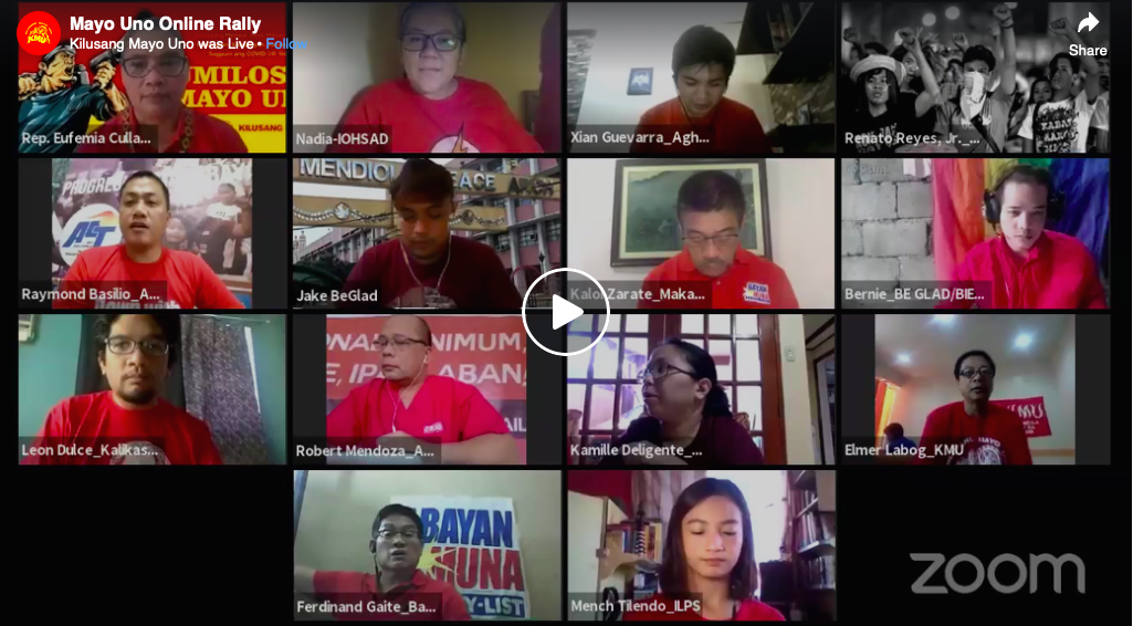 Rallyists get creative on Labor Day, protesting and burning effigies ...