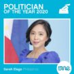 Sarah Elago receives One Young World Politician of the Year Award