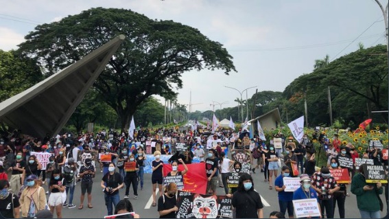 Activists denounce Anti-Terrorism Act in UP Diliman rally | Inquirer News