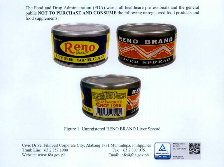 FDA: Reno brand needs authorization to allow return to PH market ...
