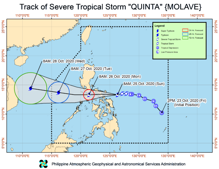 Typhoon Quinta update: Signal No. 3 in parts of Batangas, Mindoro ...