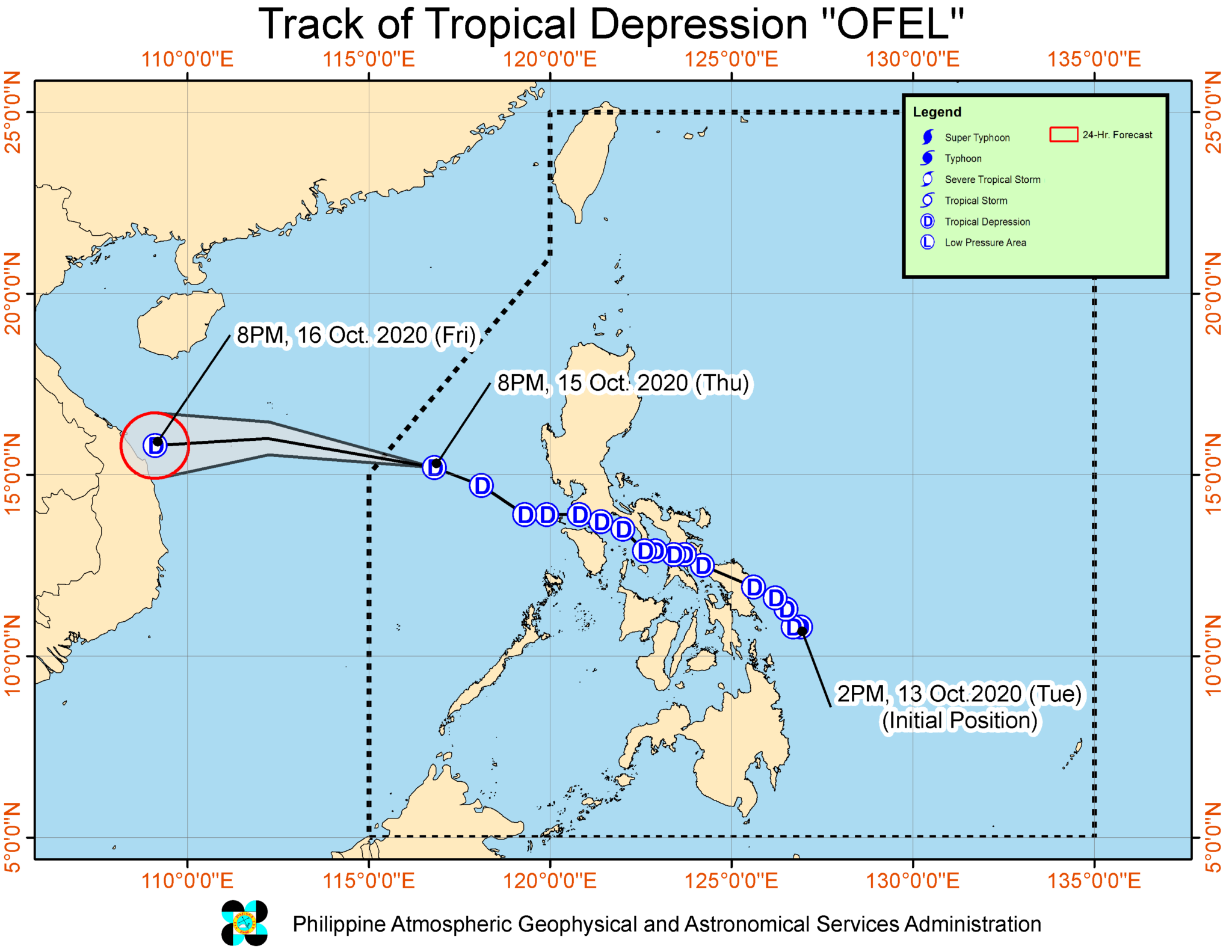 'Ofel' nears PAR’s western border; 'habagat' to bring rains over ...
