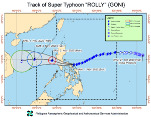 Super Typhoon Rolly makes 2nd landfall in Albay; Signal No. 4 in Metro ...