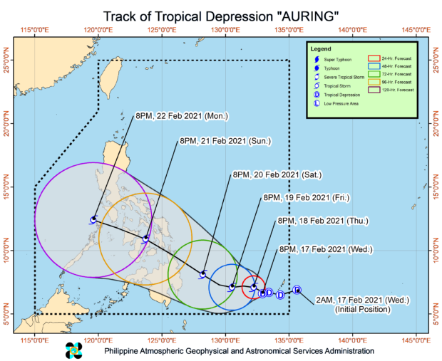 Auring to bring heavy rains to eastern provinces | Inquirer News