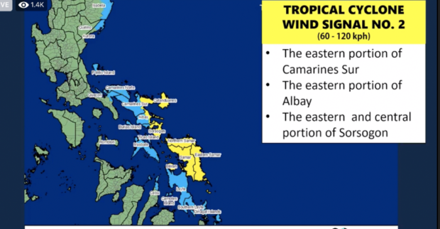 Signal No. 2 in 8 Luzon, Visayas areas as Typhoon Bising maintains ...