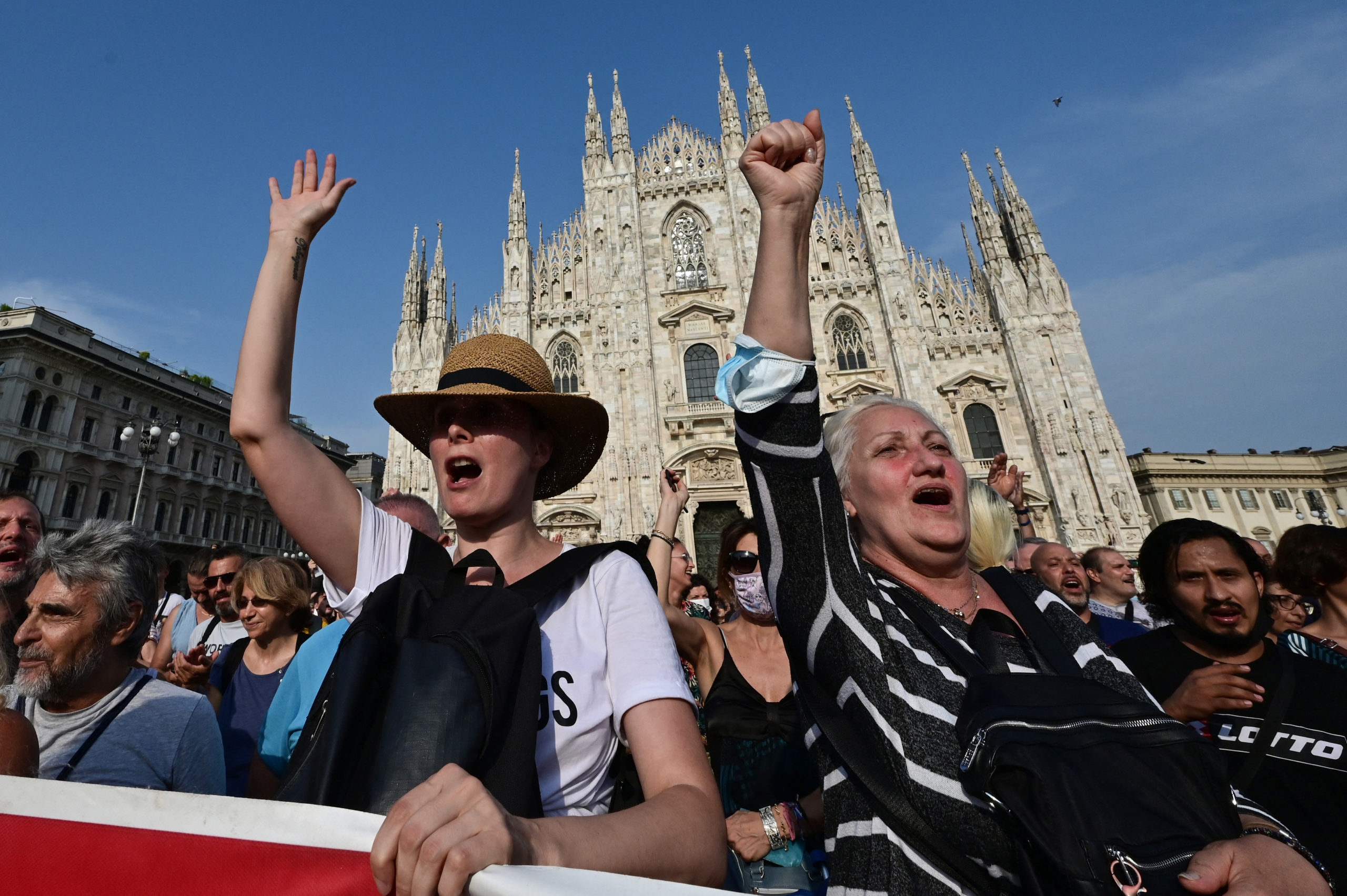 Protests across Italy against COVID-19 certificates | Inquirer News