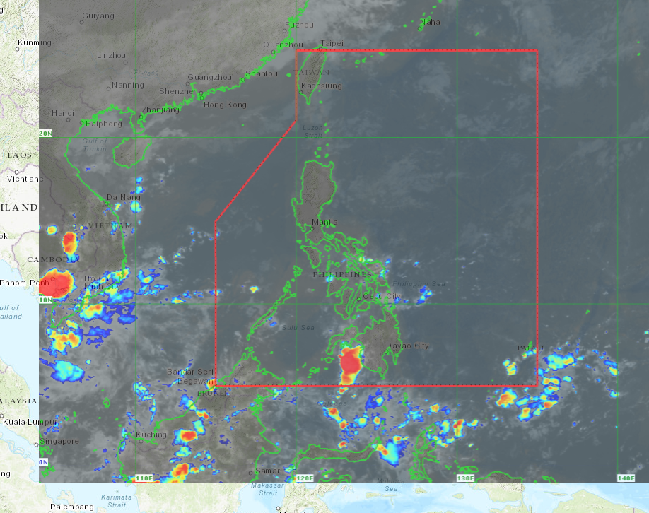 Cloud clusters to cause rain over S. Luzon, E. Visayas this weekend ...