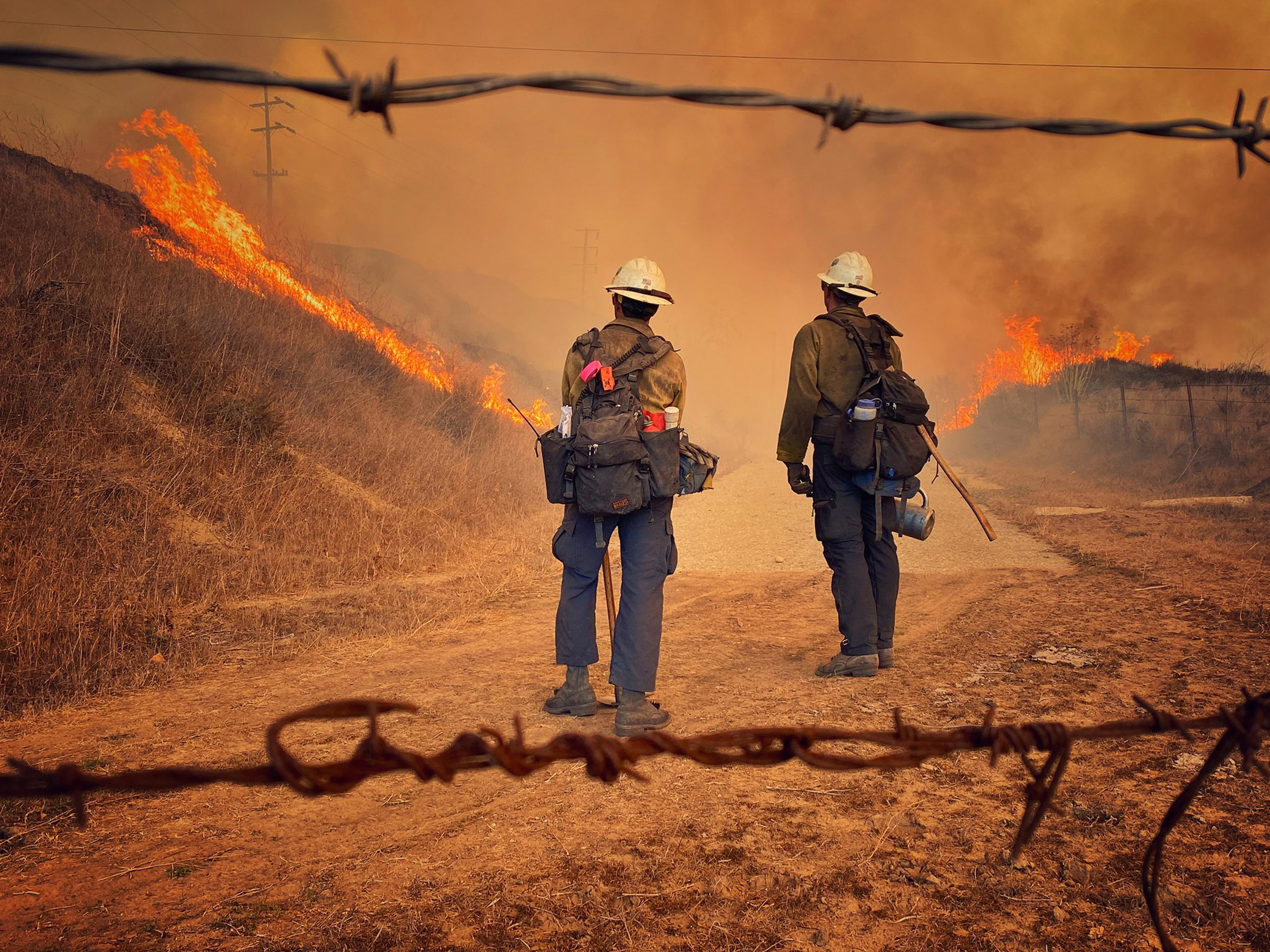 Planes, fire crews tackling wildfire near Reagan ranch in California ...