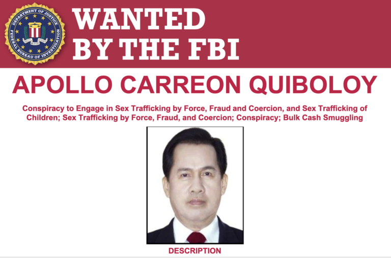 FBI releases 'Wanted' poster for Quiboloy