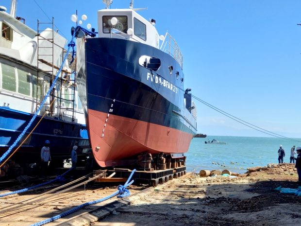Fisheries agency unveils 2 Filipino-made ships to help improve fish ...