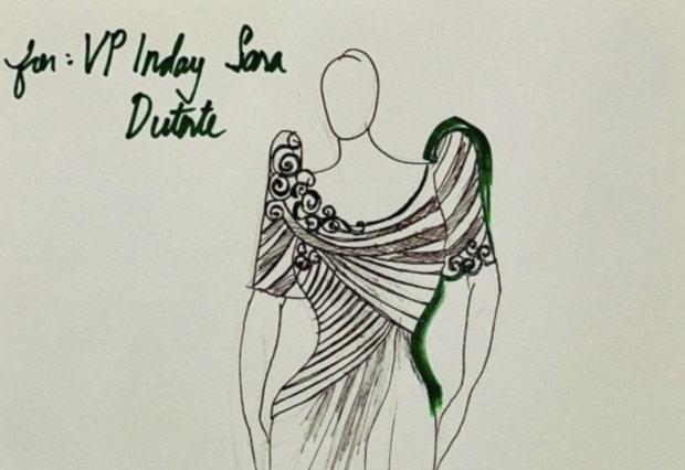 LOOK: Sketch of Sara Duterte’s gown for her inauguration | Inquirer News