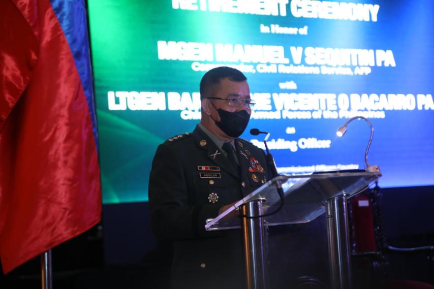 Acting AFP spox Aguilar takes command of Civil Relations Service ...