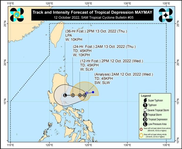 Tropical Depression Maymay triggers rain over parts of Luzon; Signal No ...