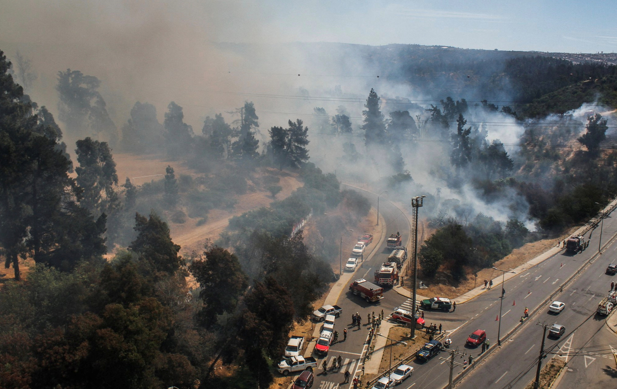 Chile battles to combat forest fires amid threat to residents ...