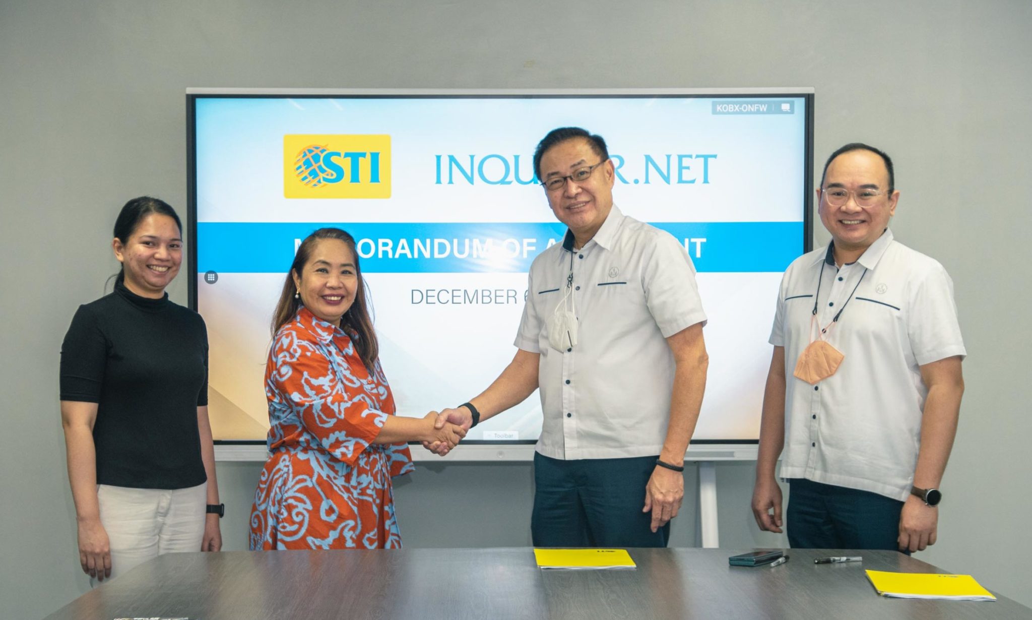 INQUIRER.net, STI ink partnership to provide more opportunities to ...