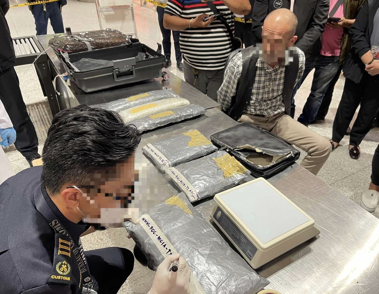 P120-M worth of ‘shabu’ seized from South African at Mactan airport ...